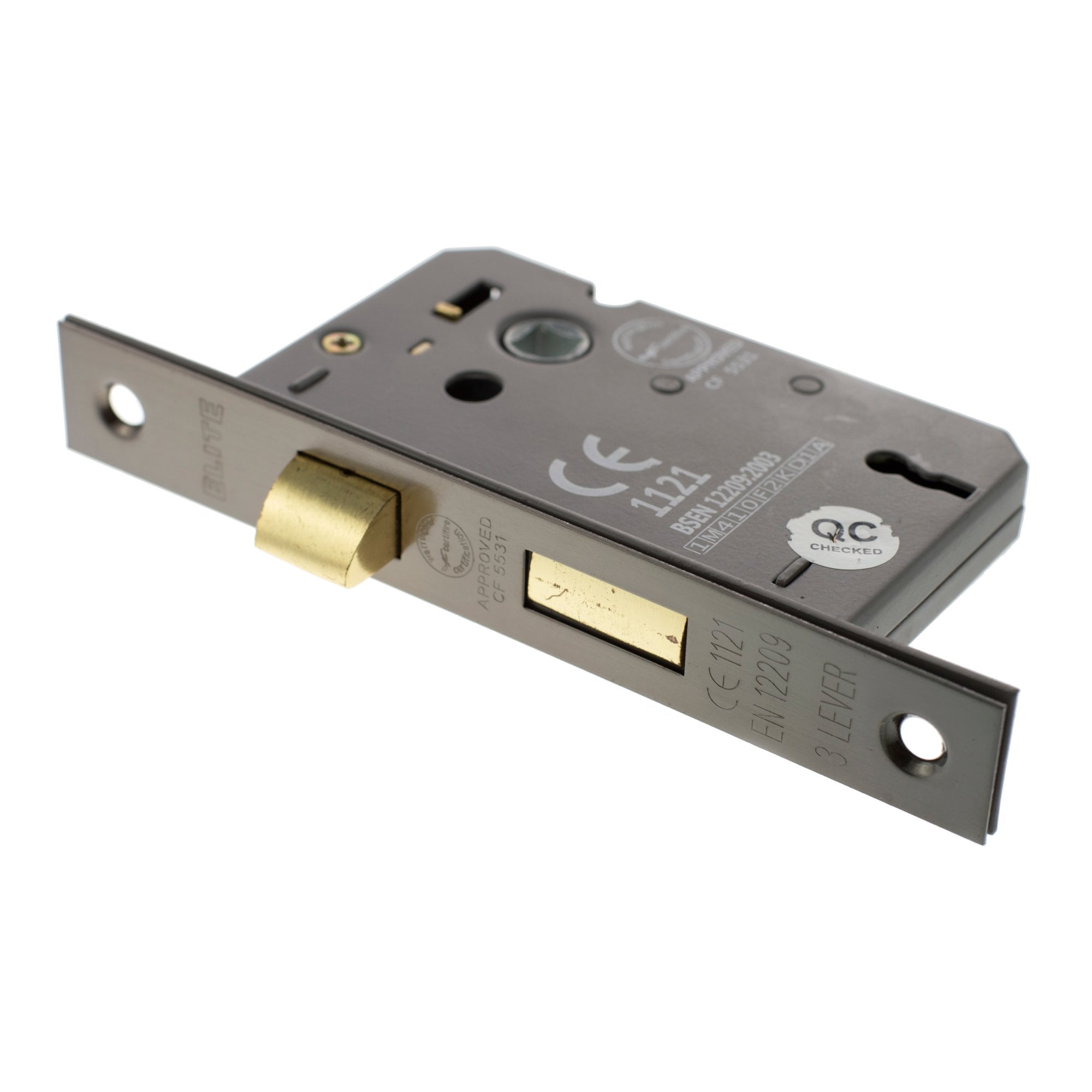 Intelligent Hardware 65mm (2.5'') 3 Lever Mortice Sash Lock - Polished ...