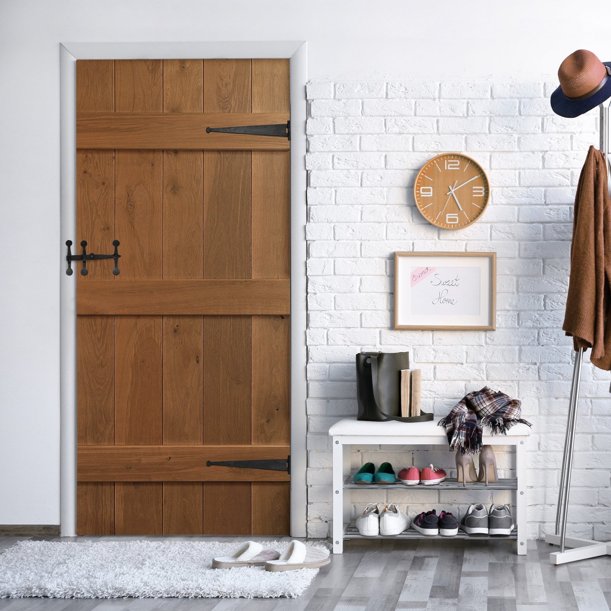 Liberty Doors Oak Internal Fully Finished Rustic Grange Solid Ledged ...