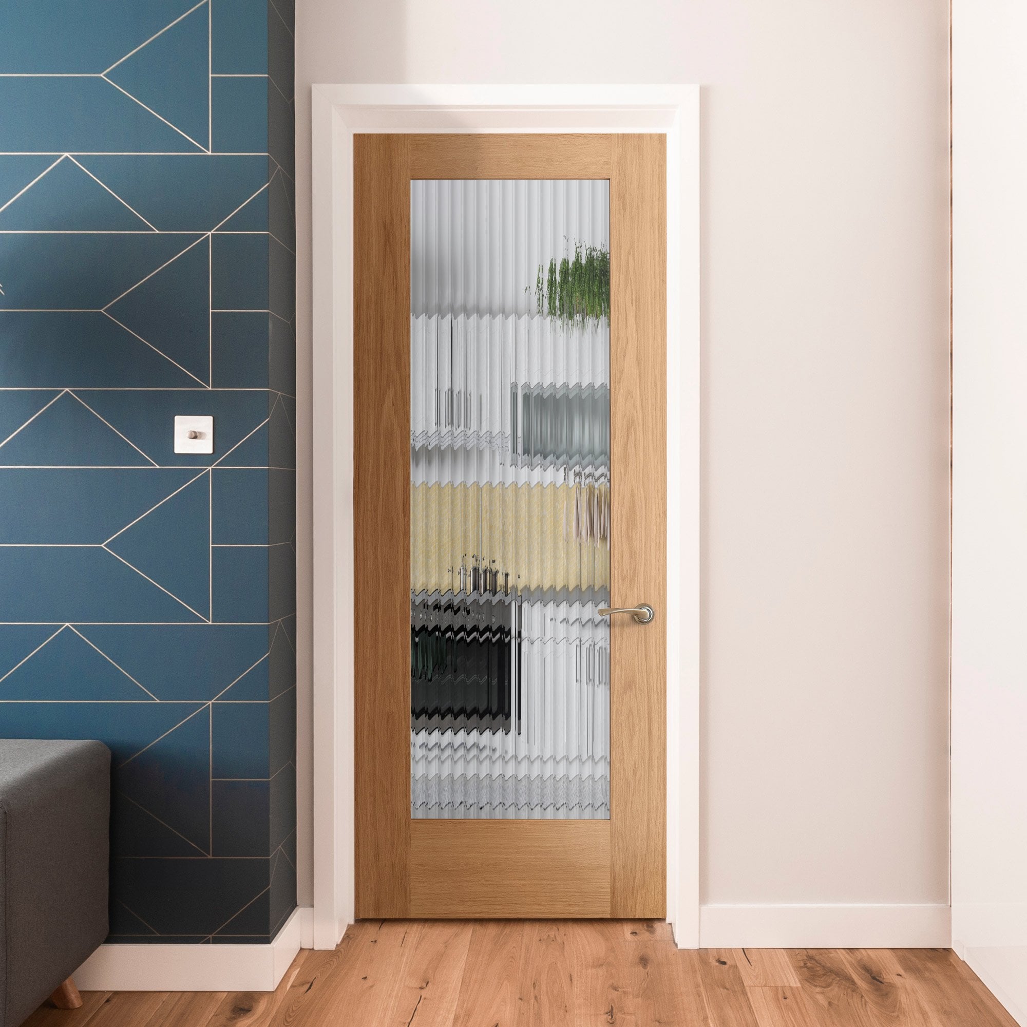 Liberty Doors Oak Internal Fully Finished Pattern 10 1 Light Reeded ...