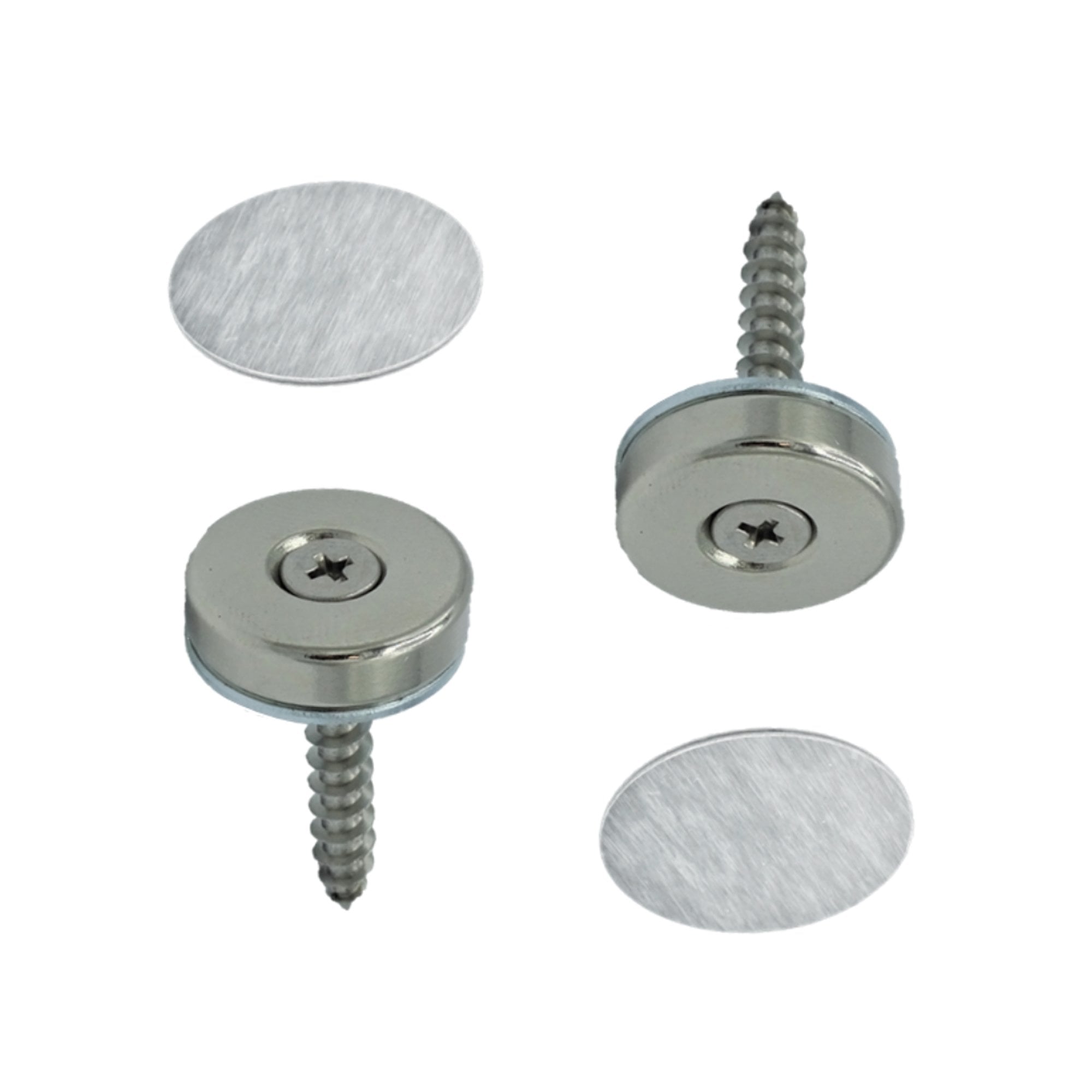 Leader 24mm Flush Mounted Countersunk Magnetic Catch - Satin Stainless ...