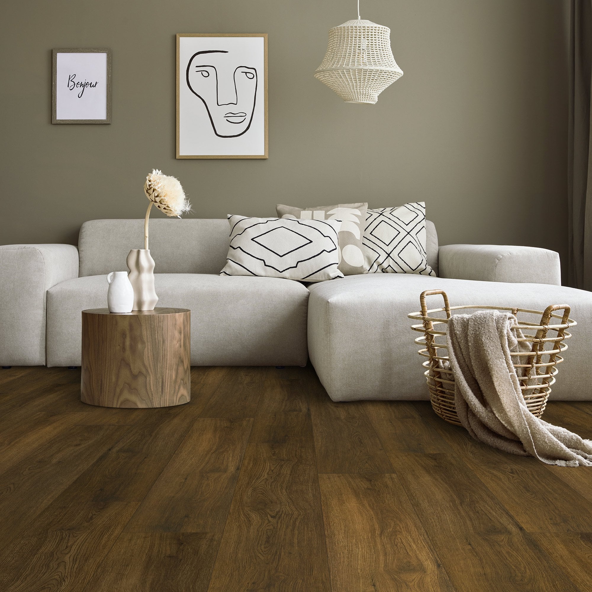Leader-Tec Warm Sable Oak - Comfort Luxe Plus 12mm Laminate Flooring