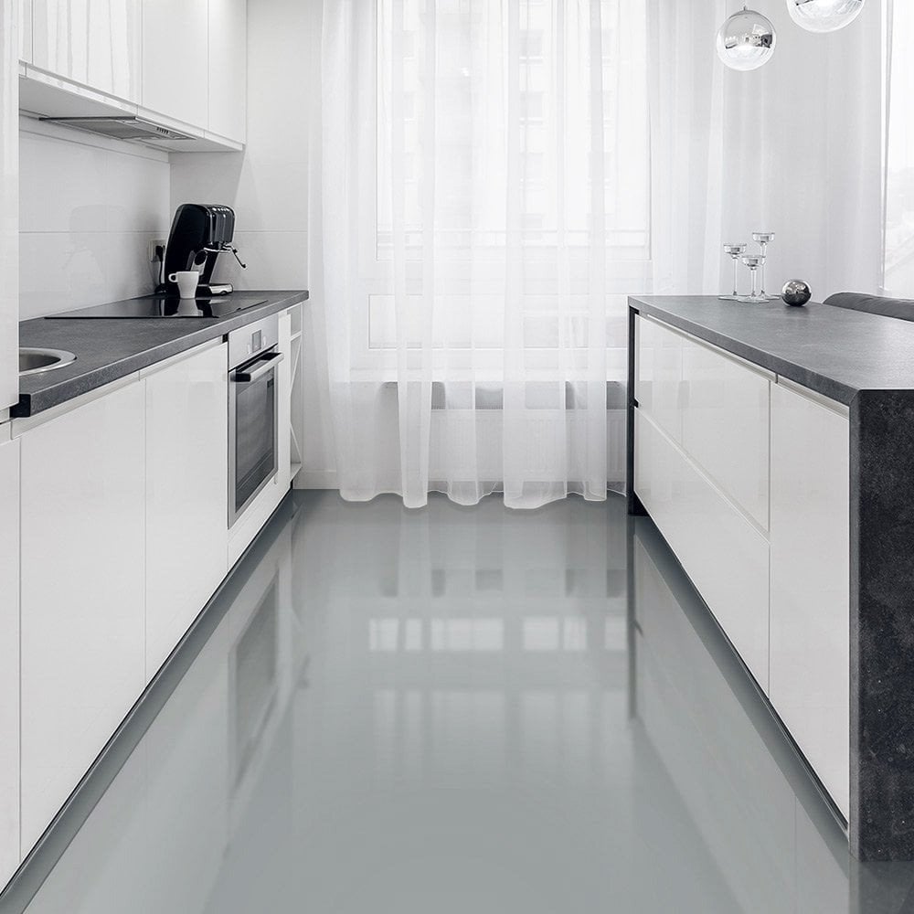 Falquon Flooring Light Grey - Lustre Flawless 8mm High Gloss Laminate ...