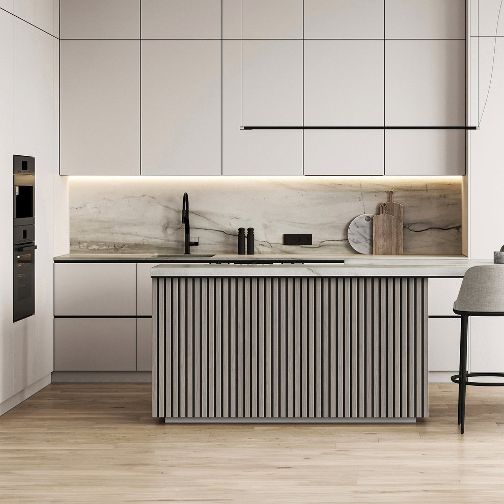 Liberty Light Grey - Elevation Acoustic 20mm Fully Finished Wall Panelling