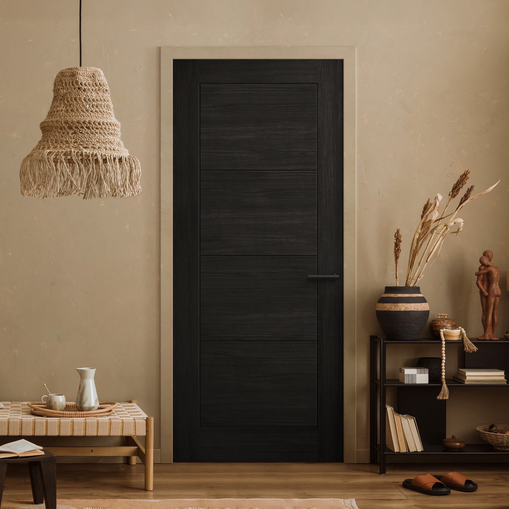 Liberty Doors Black Fully Internal Finished Endure Laminate Ladder Door