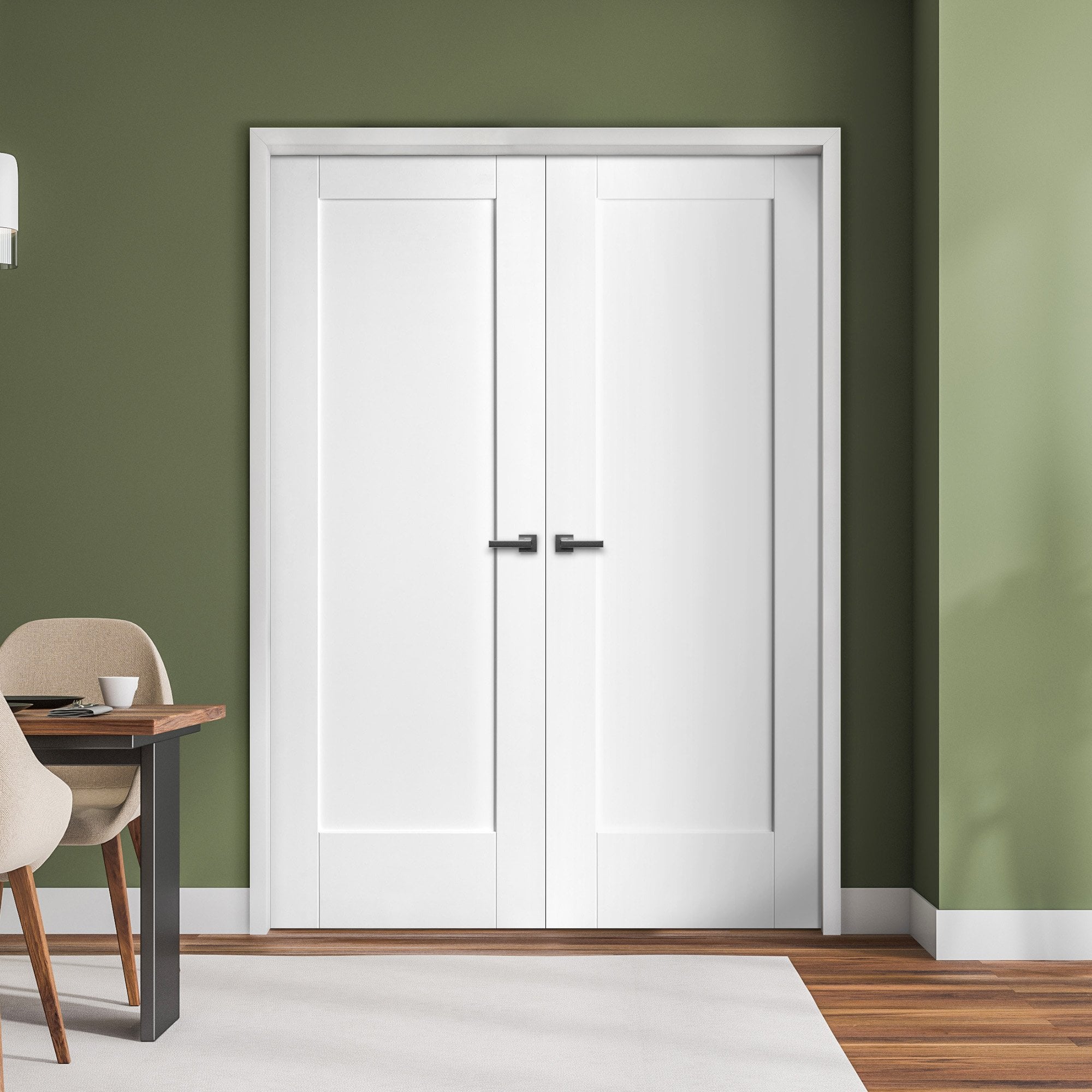 Liberty Doors Internal White Primed Pattern 10 1 Panel Pair Door (121422)