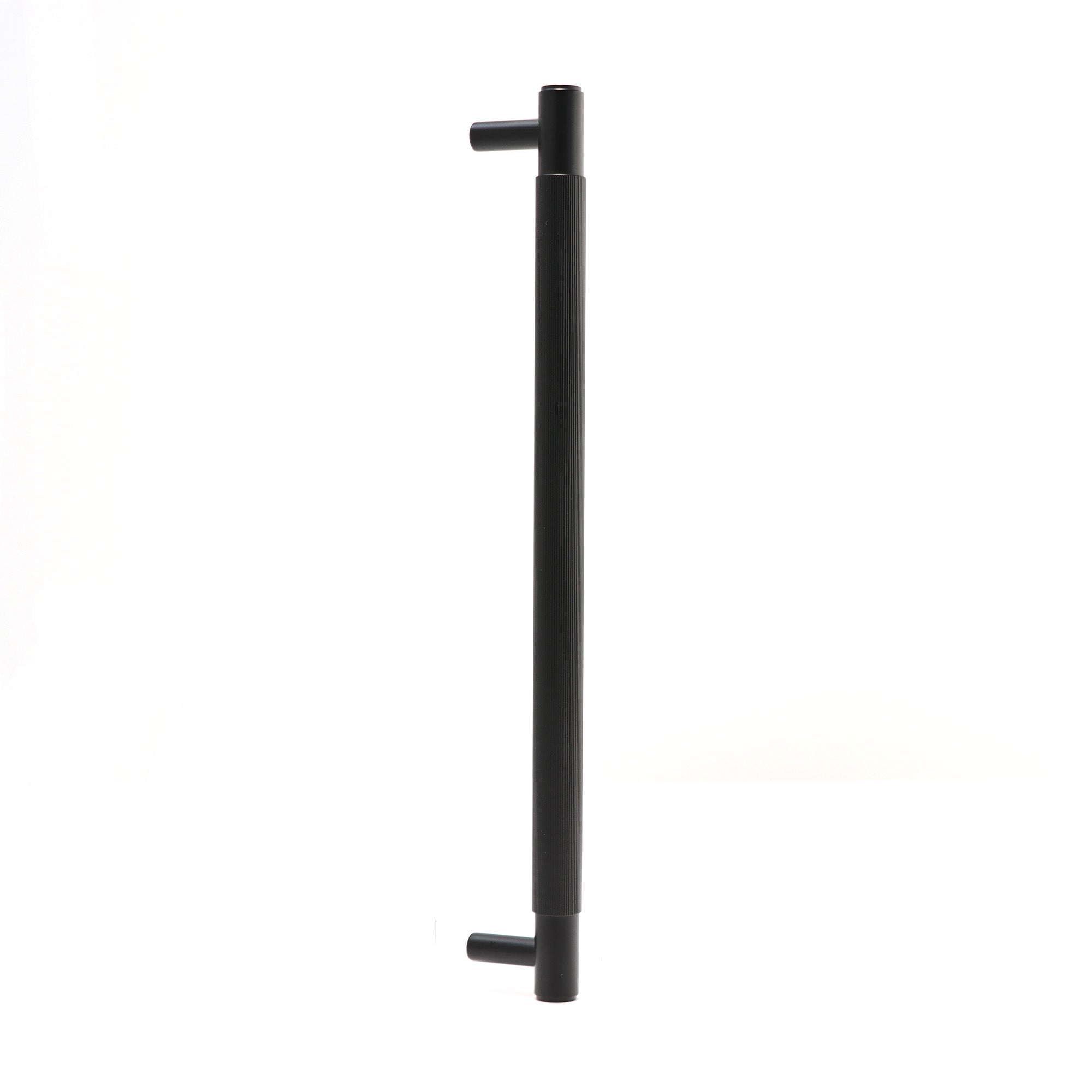 Leader-Tec Fluted Large Round T-Bar Pull Handle - Matt Black (123433 ...