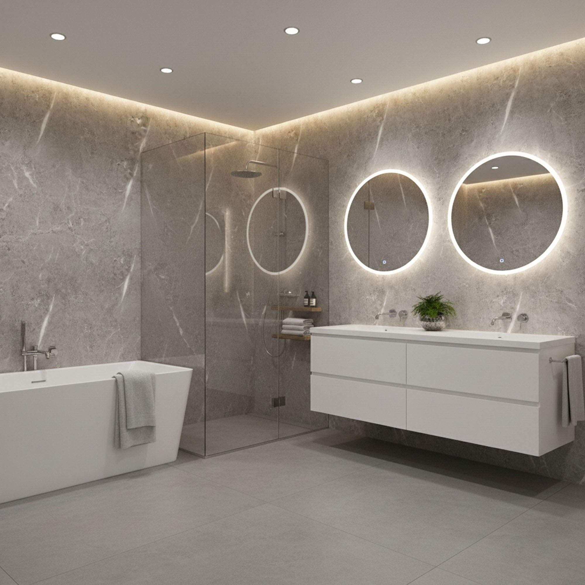 Liberty Travertine - PVC Gloss Waterproof Wall Panelling – Leader Trade