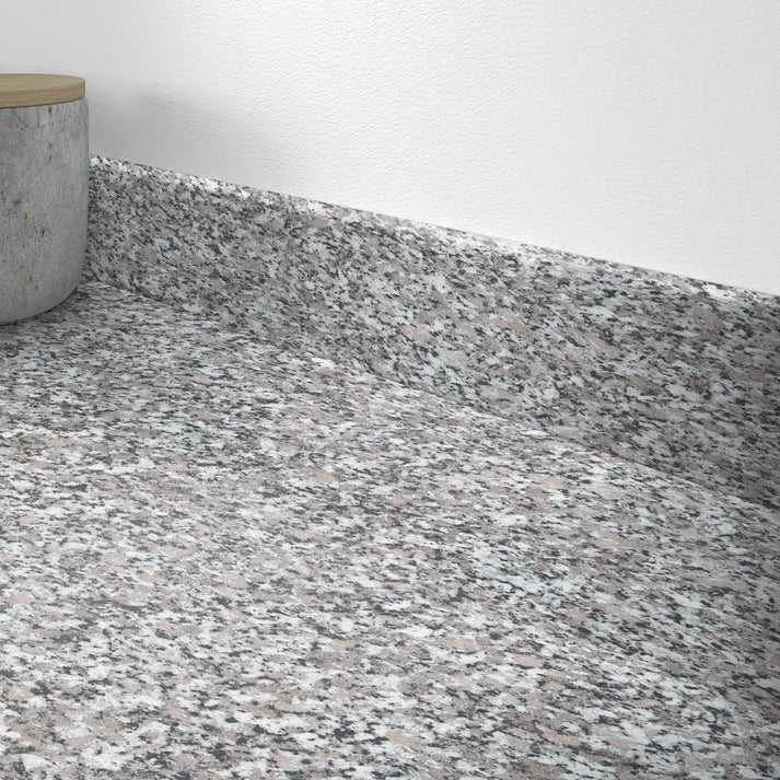 Leader Classic Granite - Rounded Edge Laminate Worktop 3000mm x 600mm x ...